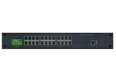 中国 Managed Industrial Ethernet Switch With 24 10/100/1000Base-T(X) Port And 4 10G SFP+ Port 販売のため