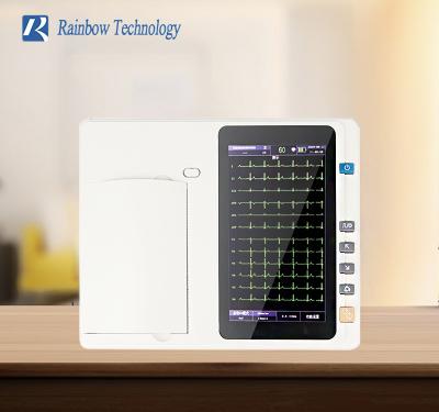 Chine Biens automatiques d'avance de la machine 12 de Digital Ekg ECG avec l'écran tactile de 7 pouces à vendre