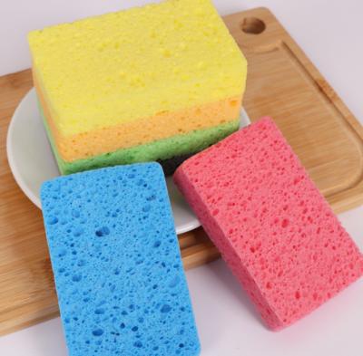 China Colorful Square Flex Texture Sponge Eco Friendly Durable For Scratch Free Cleaning for sale