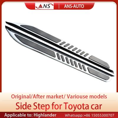China Anti Slide Toyota Highlander Car Running Boards Back Shaped for sale
