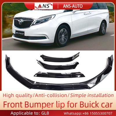 China Black Glossy Front Bumper Lip Splitter , Crashproof Front Bumper Spoiler For Buick Gl8 for sale