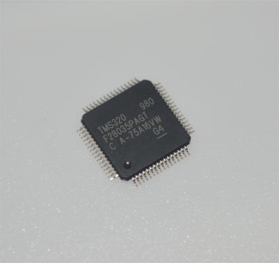中国 TMS320F28035PAGT 60MHz C2000 MCU 128KB フラッシュ 12ビット ADC 16 PWM TQFP-64 -40°C ~ +105°C 販売のため