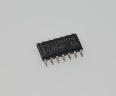 China TL084BCDR Quad JFET-Input Op Amp 4MHz Ancho de banda 13V/μs Tasa de deslizamiento ± 18V Suministro 3pA Bias de entrada SOIC-14 -40°C a +125°C en venta