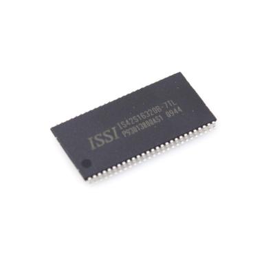 China IS42S16320B-7TL SDRAM 64Mb Densidad 166MHz Velocidad 3.3V Operación 16Mx16 Organización LVTTL Interfaz Temporada industrial (-40°C~85°C) Compacto paquete TSOP-II Alta confiabilidad en venta