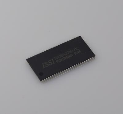 China IS42S16320B-7TL SDRAM 64Mb Densidad 166MHz Velocidad 3.3V Operación 16Mx16 Organización LVTTL Interfaz Temporada industrial (-40°C~85°C) Compacto paquete TSOP-II Alta confiabilidad en venta
