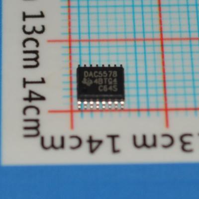 China DAC5578SPWR DAC de 8 canales y 10 bits con interfaz I2C, bajo consumo (0,5 mA), 2,7 V-5,5 V, salida de carril a carril, reinicio al encendido y paquete TSSOP pequeño en venta