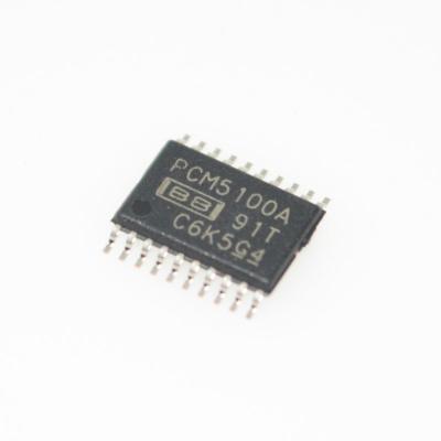 China PCM5100APWR Avanzado 32 bits 384kHz DAC estéreo 112dB SNR, <0,001% THD + N Filtro LP integrado 2VRMS Salida baja de jitter de un solo suministro (2.7-5.5V) Tiny TSSOP-16 para audio Hi-Fi portátil en venta