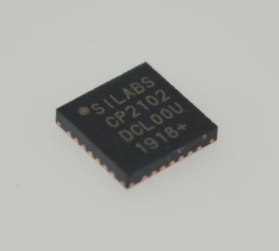 China CP2102-GMR USB-UART Puente Solución de chip único USB integrado y Crystal 9600 bps a 2 Mbps Baud 512 bytes Buffer GPIO completo Compacto QFN controladores libres de derechos en venta