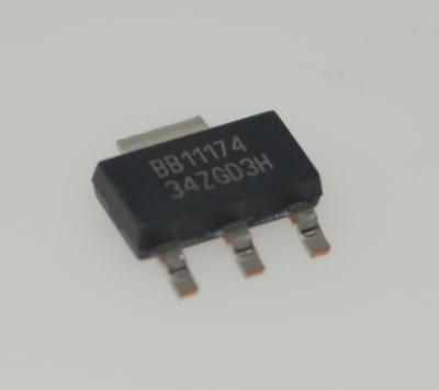 China REG1117-3.3 Regulador de voltaje de alta precisión de 3,3 V de baja descarga con límite de corriente de salida de 1 A Protección térmica y habilitado en paquetes en miniatura en venta