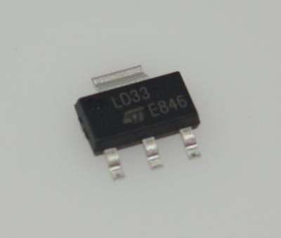 China LD1117S33CTR 3.3V Regulador de voltaje LDO con 1A de salida baja voltaje de baja precisión de alta precisión sobre corriente y protección térmica estable con condensadores cerámicos SOT-223 paquete en venta