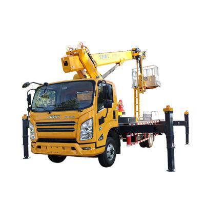 Cina 28m hanno personalizzato il camion aereo del secchio della piattaforma di lavoro dell'asta del camion del camion ad alta altitudine telescopico dell'operazione in vendita