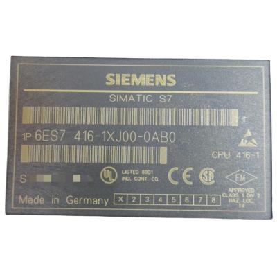 China SIEMENS 6ES7416-1XJ00-0AB0 SIMATIC S7-400, CPU 416-1 Zentralverarbeitungseinheit mit: MULTI-POINT MPI-Schnittstelle 512 KB WORK zu verkaufen