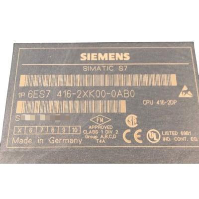 China SIEMENS 6ES7416-2XK00-0AB0 SIMATIC S7-400, CPU 416-2 DP Zentralverarbeitungseinheit mit: MULTI-POINT MPI-Interface integriert. zu verkaufen