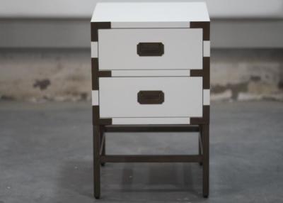 Cina Racconti elegante di legno del lato del letto dell'hotel con 2 cassetti, struttura del metallo in vendita