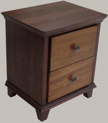 Cina Comodini antichi dell'hotel di stile con 2 cassetti, bordo di legno solido in vendita
