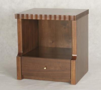 Cina Comodini di legno dell'hotel di colore scuro con un cassetto, dimensione regina/di re in vendita