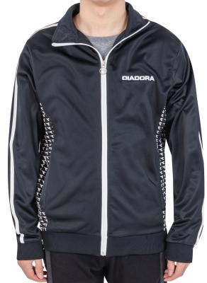 Cina Rivestimento di maglia con cappuccio del nero del tessuto dell'interruttore di sicurezza con la chiusura lampo in vendita