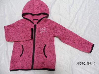 Cina Rivestimento della chiusura lampo dei bambini di Front Placket Knitting Fabric Size 104 per le ragazze in vendita