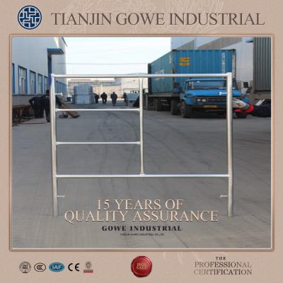 China Construction Galvanized frame scaffolding system Q195 steel / scaffold cross braces for sale