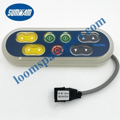 China Weaving Picanol Loom Spare Parts Push Button Control Box With Led Te koop