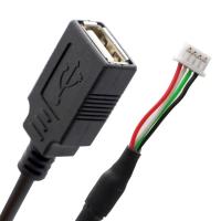 Quality Assembly USB A Female to JST 2 3 4 Pin PH XH 1.0mm 1.25mm 1.5mm 2.0m Pitch Wire Cable for sale