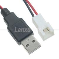 Quality USB Type A Male to JST XH 2.54 Pitch 2 Pin Female Socket Cable for sale