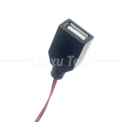 USB Type A Female to JST XH 2.54 Pitch 2 Pin Female Socket Cable