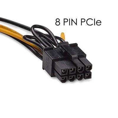 Splitter 8 Pin PCIe Express Male to Dual 15 pin Sata Power Adapter ATX Cable