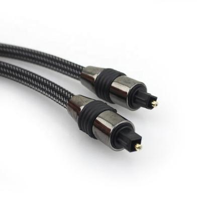 High Quality Durable Braided Fiber Optic Toslink Spdif Gold Digital Audio