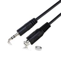 Quality Screw Male to Female 3.5mm 3 Poles TRS Audio Jack Cable for sale
