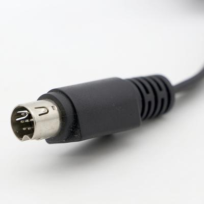 OEM 1M 2M 3M 9 Pin Mini Din to RCA S Video Audio Cable for TV Displays Audio