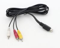 Quality OEM 1M 2M 3M 9 Pin Mini Din to RCA S Video Audio Cable for TV Displays Audio Video Receiver for sale