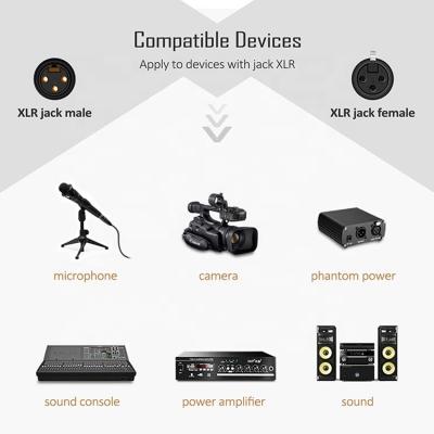 1m 3m 5m 3 PIN Connector XLR Audio Jack Male To XLR Female DMX Cable