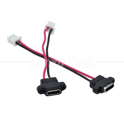 Waterproof USB Type C Female Socket to 2 Pin 4 Pin PH 2.0 XH 2.54 SH1.0 VH ZH MX