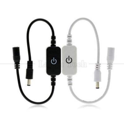 12v 24v Touch Controller Male to Female DC 5.5x2.1mm on off Dimmer Switch for