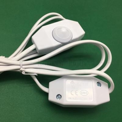 1.8m EU Plug ON OFF LED Dimmer Controller Adapter AC Power Extension Cord Cable