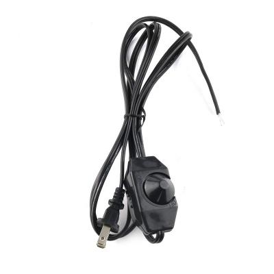 1.8m Rotary Knob Adjustable LED Dimmer Switch Controller Power Cable for Lamp