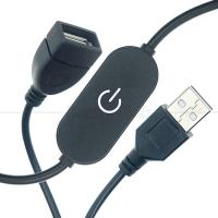 Quality 5v Touch Switch Male to Female USB on off Cable Stepless Controller Dimmer for Led Strip Bar Lamp for sale