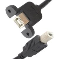 Quality Screw Locking Mini Micro B Type C RJ45 Ethernet Male to Female USB Panel Mount Extension Cable for sale