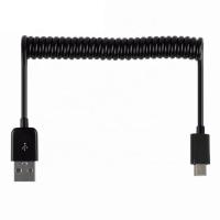 Quality OEM 1M 2M Data Charging Spiral Coiled USB to MINI USB Cable for sale