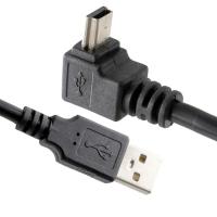 Quality 90 Degree Right Left UP DOWN Angle Mini USB Data Charger Cable for sale