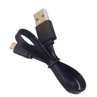 Quality Short Black White Noodle Flat Micro V8 to USB Cable for sale