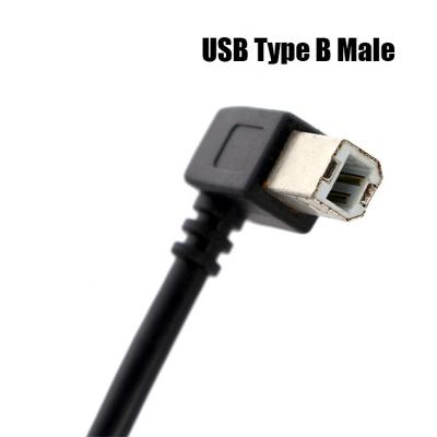 Custom 1M 1.5M 3M 90 Degree Right Angle USB 2.0 Printer Head Power Extension