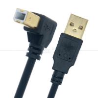 Quality Right Left Up Down Angle 90 Degree Angle USB A to USB B Cable for Printer Scanner for sale