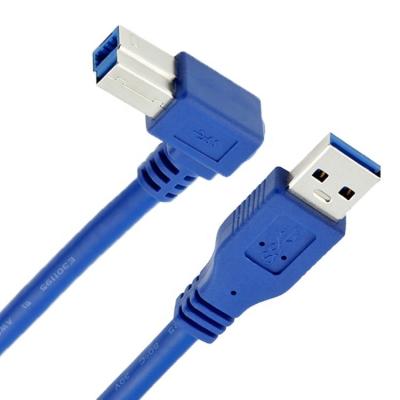 High Speed 5Gbps 90 Degree Right Angle USB 3.0 A Male to USB B Type Printer