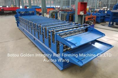 China Rolo trapezoidalmente combinado do material de construção da telha de telhado da maquinaria do material de construção da dupla camada que forma a máquina à venda