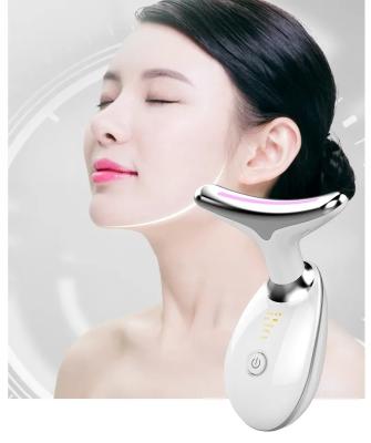 중국 2023 피부 상승 미 악기 LED 광자 진동 목 상승 피부는 반대 주름 이전 마사지사 장치를 강화합니다 판매용