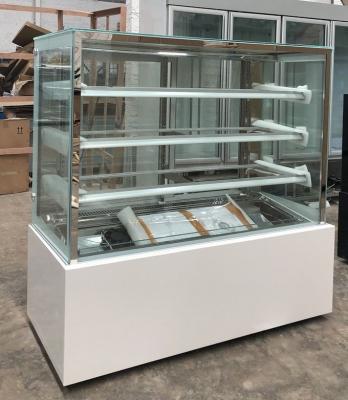 Cina frigorifero di vetro quadrato dell'esposizione della pasticceria di 5ft per il dolce che raffredda 4 strati del tipo in vendita