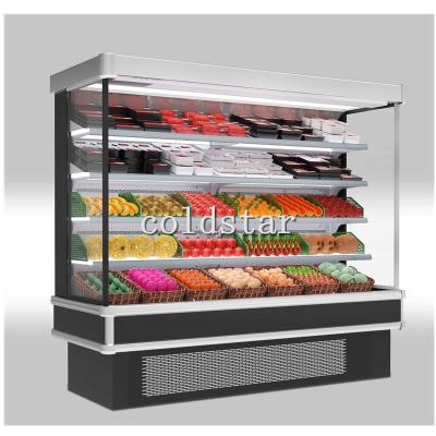 Cina Governo più freddo della cortina d'aria dell'esposizione della Multi-piattaforma del fronte aperto commerciale senza coperchio del refrigeratore in vendita