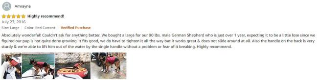 Float Coat Dog Life Jacket for Swimming, Adjustable and Reflective Strip